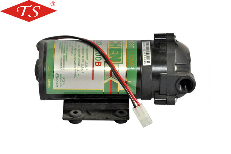 Diaphragm RO 24VDC Water Booster Pump , RO Booster Pump 200GPD Capacity